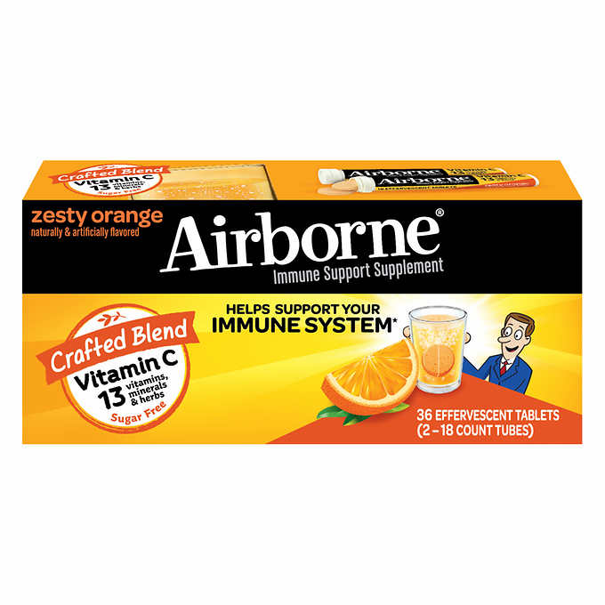 Airborne Immune Support, 36 Effervescent Tablets - 울라 | Woolaa